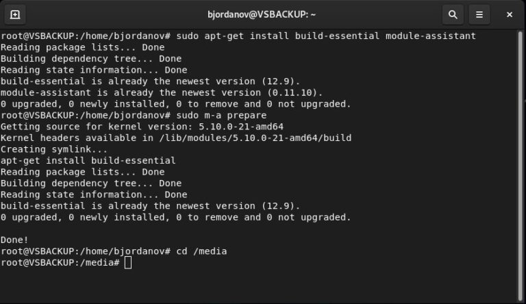 Guest Additions Installation to a Virtual Machine using VM VirtualBox